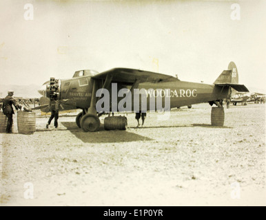 This image depicts Arthur C. Goebel’s aircraft, NX869, a Travel Air ...