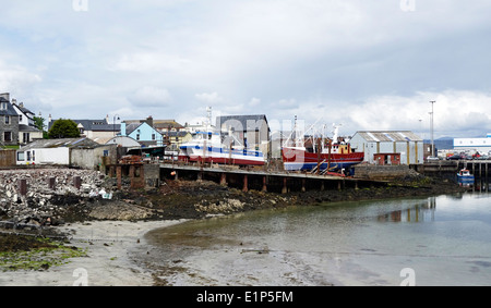 Boatyard in the port of Mallaig in Highland Scotland Stock Photo - Alamy