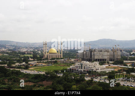 Abuja, Nigeria. 8st June, 2014. Top view of Abuja Federal Territory ...