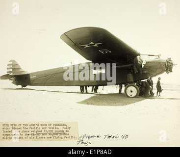 The Historic Flight Trans-Pacific in 1927, led by aviators Albert F ...