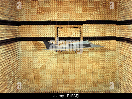 F-117 Tests Lockheed Have Blue Model Stock Photo - Alamy