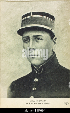 This image highlights a French aviator from World War I, part of the ...