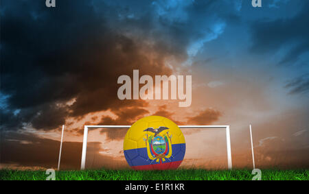 Composite image of football in ecuador colours Stock Photo - Alamy