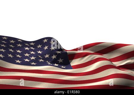Rippling American flag Stock Photo - Alamy