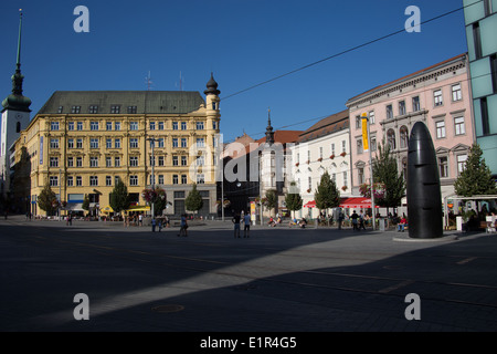 Main Square in Brno old town in the Czech Republic Stock Photo - Alamy