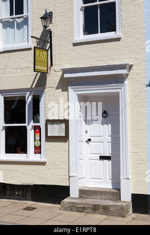 Fat Olives small restaurant in a terrace house Emsworth Stock Photo - Alamy