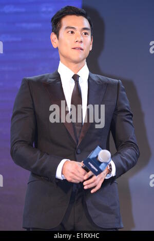 Actor Eddie Peng attends commercial activity in Shanghai,China on ...