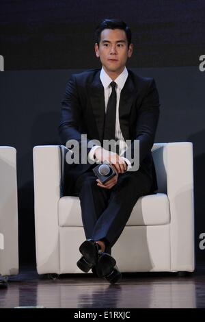 Actor Eddie Peng attends commercial activity in Shanghai,China on ...