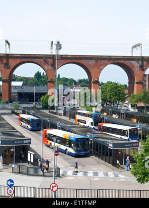 Stockport Bus Station Stock Photo - Alamy