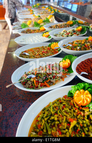Delicious food on the buffet table in the restaurant Stock Photo - Alamy