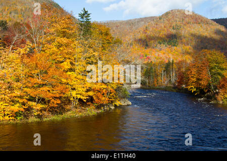 Margaree River, Margaree Valley, Cape Breton, Nova Scotia, Canada Stock ...
