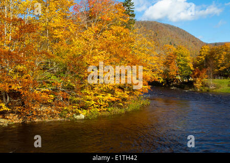 Margaree Valley in fall, Cape Breton, Nova Scotia, Canada Stock Photo ...