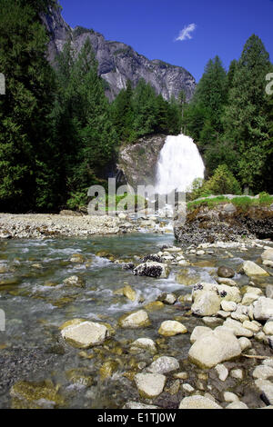 Princess Louisa and Chatterbox Falls, British Columbia, Canada Stock ...