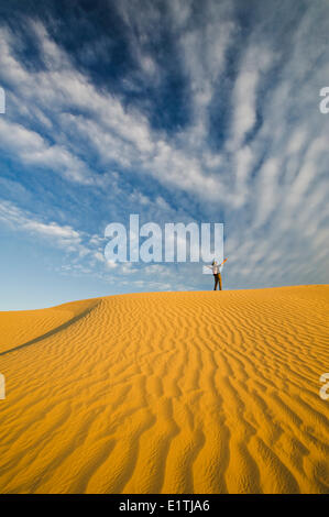 hiking in the Great Saskatchewan Sandhills, near Sceptre, Saskatchewan ...