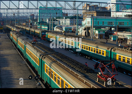 Russia, Novosibirsk oblast, Novosibirsk, 40 minutes stop, railway ...
