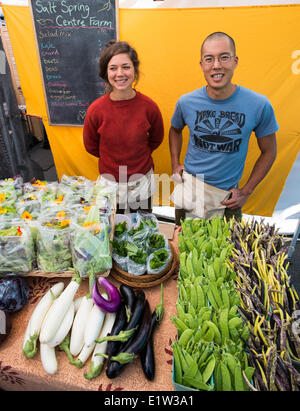 the Saturday Market, Salt Spring Island, British Columbia, Canada Stock ...