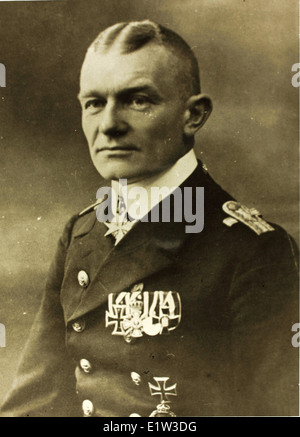 This photo represents a German aviator from World War One, a period ...