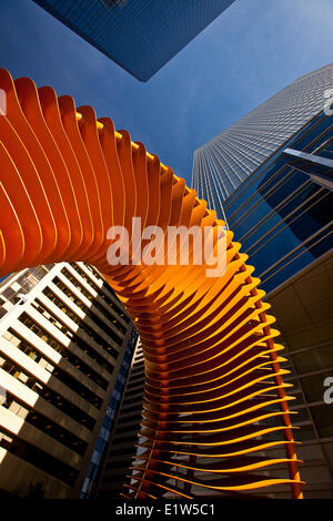 'Weaving Fence and Horn' is a public sculpture by John McEwen located ...