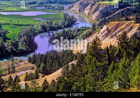 Radium Hot Springs British Columbia Canada shown on a road map or ...