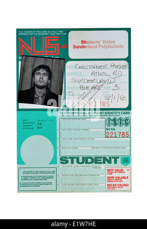 National Union of Students NUS card circa 1981/82 Stock Photo - Alamy