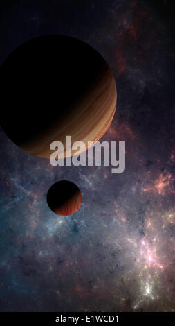 Space or planets universe cosmic abstract background. Abstract molecule ...