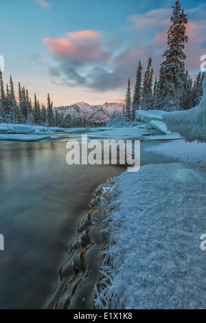 The Wheaton River at sunrise as it flows towards Grey Ridge, near ...