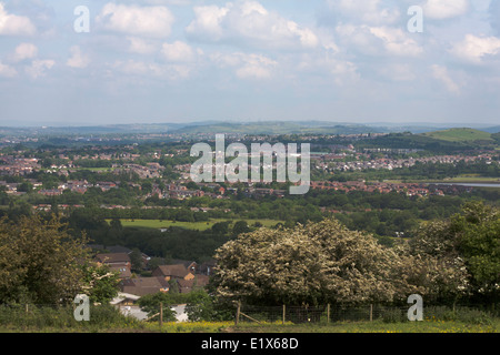 View from Werneth Low near Hyde in Greater Manchester, England Stock ...