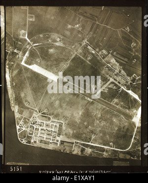 An aerial view of the airfield taken during Exercise Bright Star '82 ...