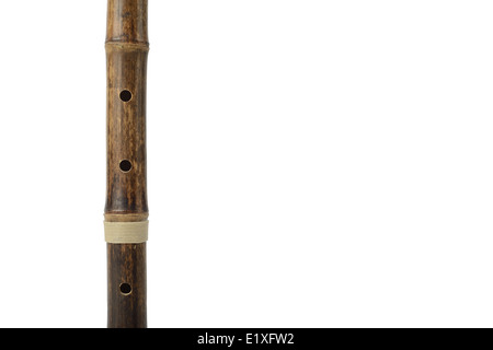 Korean traditional instrument called Danso, isolated on white Stock ...