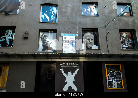 Ireland, Dublin, the Wall Of Fame entrance in the Temple Bar quarter ...