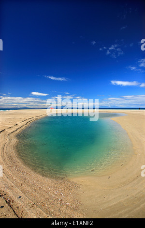 Beautiful natural pool at Poseidi beach, Kassandra peninsula, Halkidiki ...