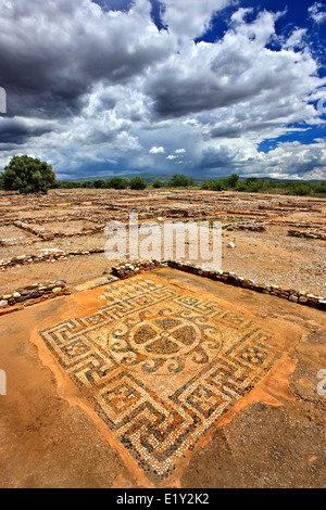 Olynthos ancient Greek city archaeological remains northern Greece ...