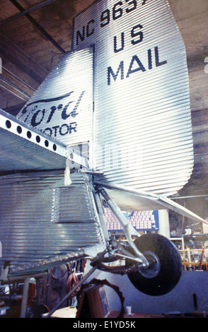 The Ford Trimotor, a pioneering aircraft of the early 1930s, is shown ...