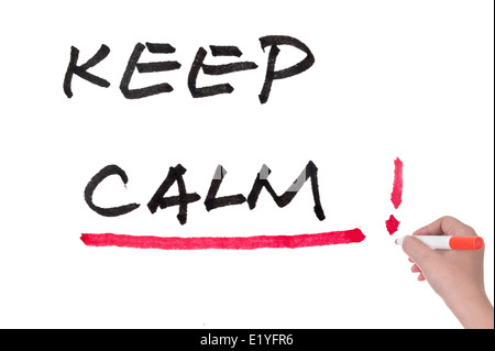 Handwriting text writing Keep Calm And. Conceptual photo motivational ...