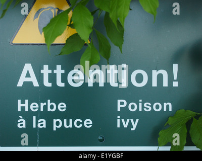 Danger Invasive Species sign Stock Photo - Alamy