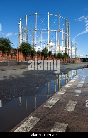 Salford Gasometer, West Egerton Street, Manchester, UK Stock Photo - Alamy