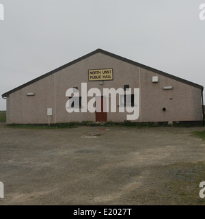 North Unst public hall at Haroldswick on the island of Unst Shetland ...