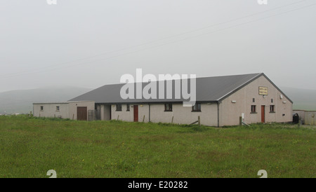 North Unst public hall at Haroldswick on the island of Unst Shetland ...