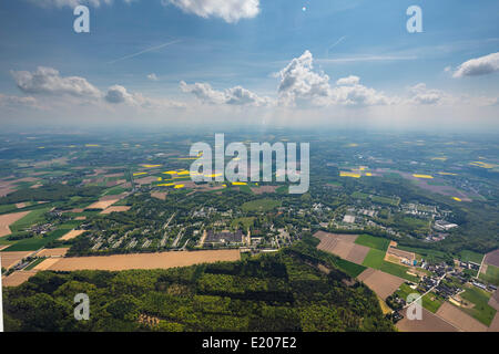 Aerial view, former military base of the British Army of the Rhine, JHQ ...