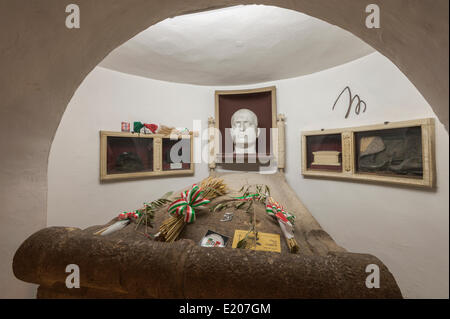 Italy, Emilia Romagna, Predappio, birthplace of Benito Mussolini was ...