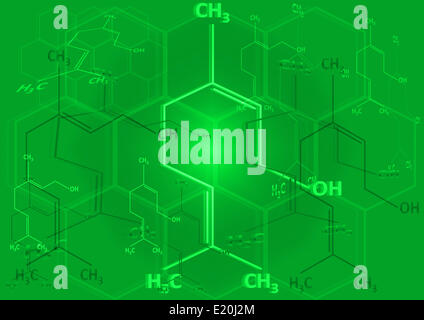 The chemical structural formula of spirit Stock Photo - Alamy