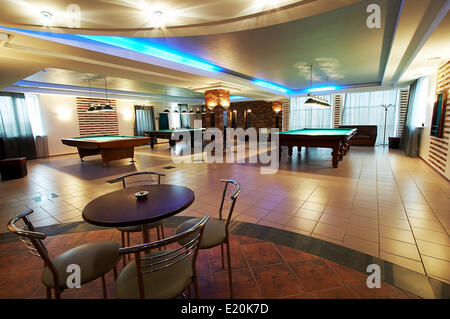 Interior view of the billiard room in Sayles-Hill Gymnasium at Carleton ...
