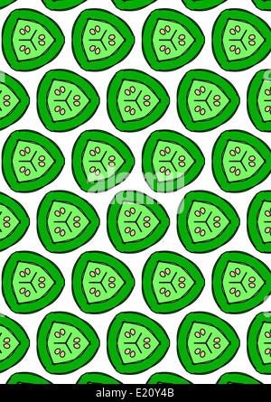 Illustration of Cross Section of Cucumber Stock Photo - Alamy