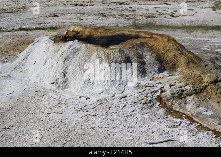 The Sponge Geyser in Yellowstone National Park's Upper Geyser Basin is ...