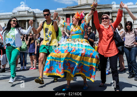 Maracatudo Mafua dancers entertain visitors to the Brazil Day ...