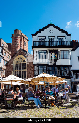 Cathedral Close, Exeter, Devon, Cafe, Old buildings, Historic, Tudor ...