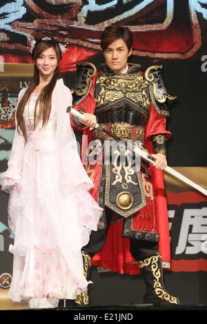 Taipei, China. 11th June, 2014. Singer Kenji Wu promotes video game in ...