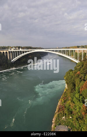 Rainbow Bridge at Niagara Falls, USA and Canada Border Stock Photo - Alamy