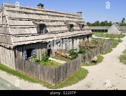 Colonial Fort Michilimackinac Stock Photo - Alamy