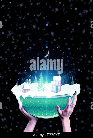 Illustration house home cottage cosy building estate painted by ...